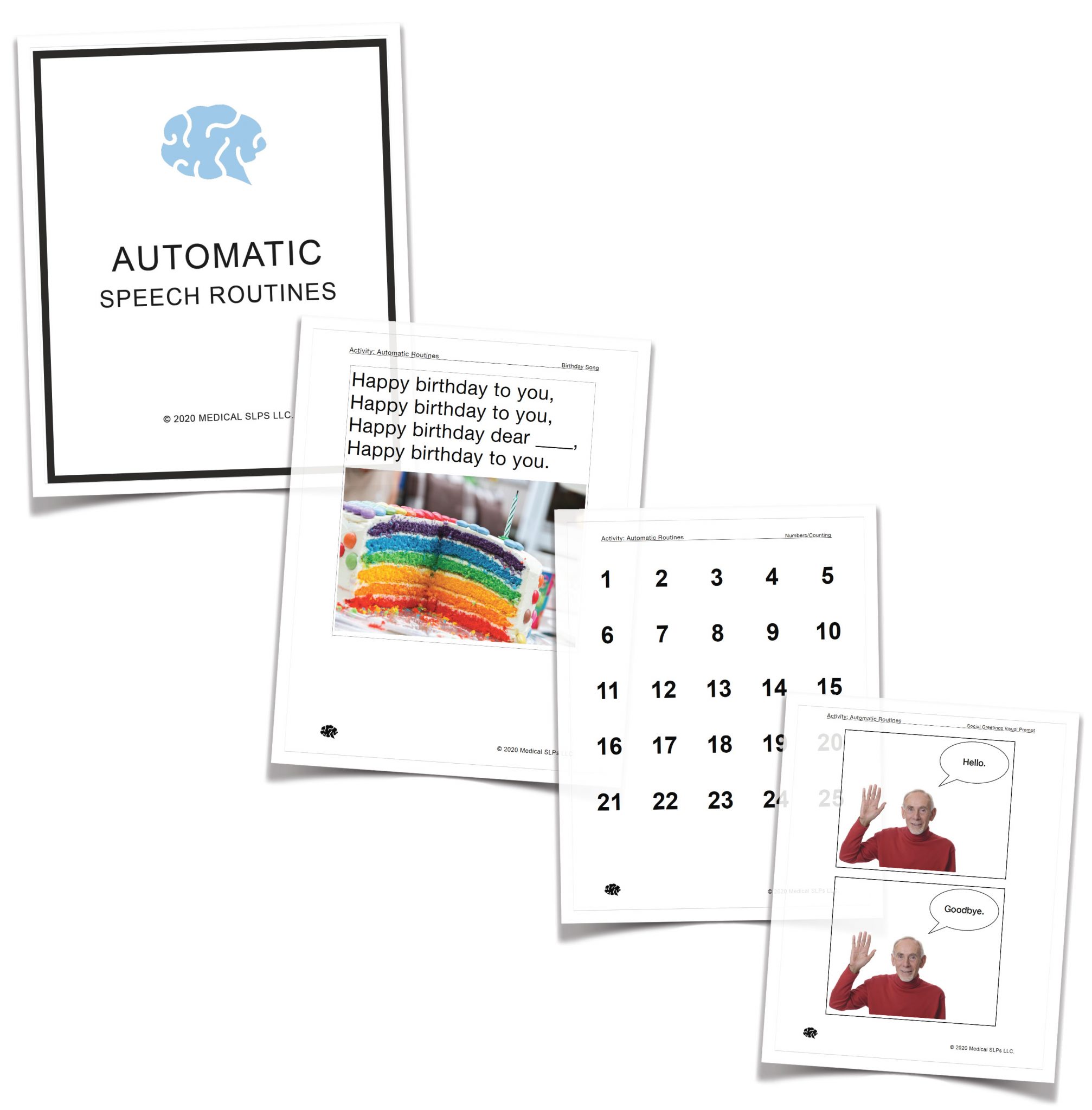 Cognitive Communication Speech Therapy Materials - Medical SLPs