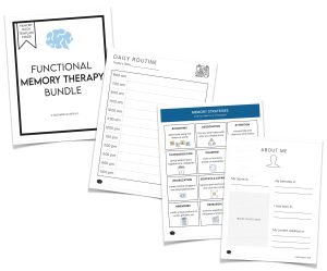 Printable Memory and Orientation Book - Medical SLPs