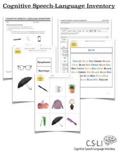 Cognitive Speech-Language Inventory - Medical SLPs