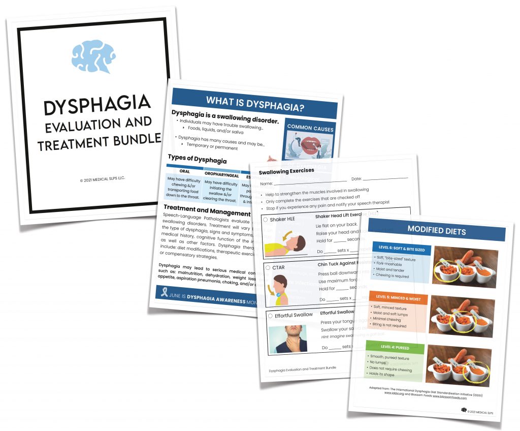 Skilled Nursing Facility (SNF) Speech Therapy Materials - Medical SLPs