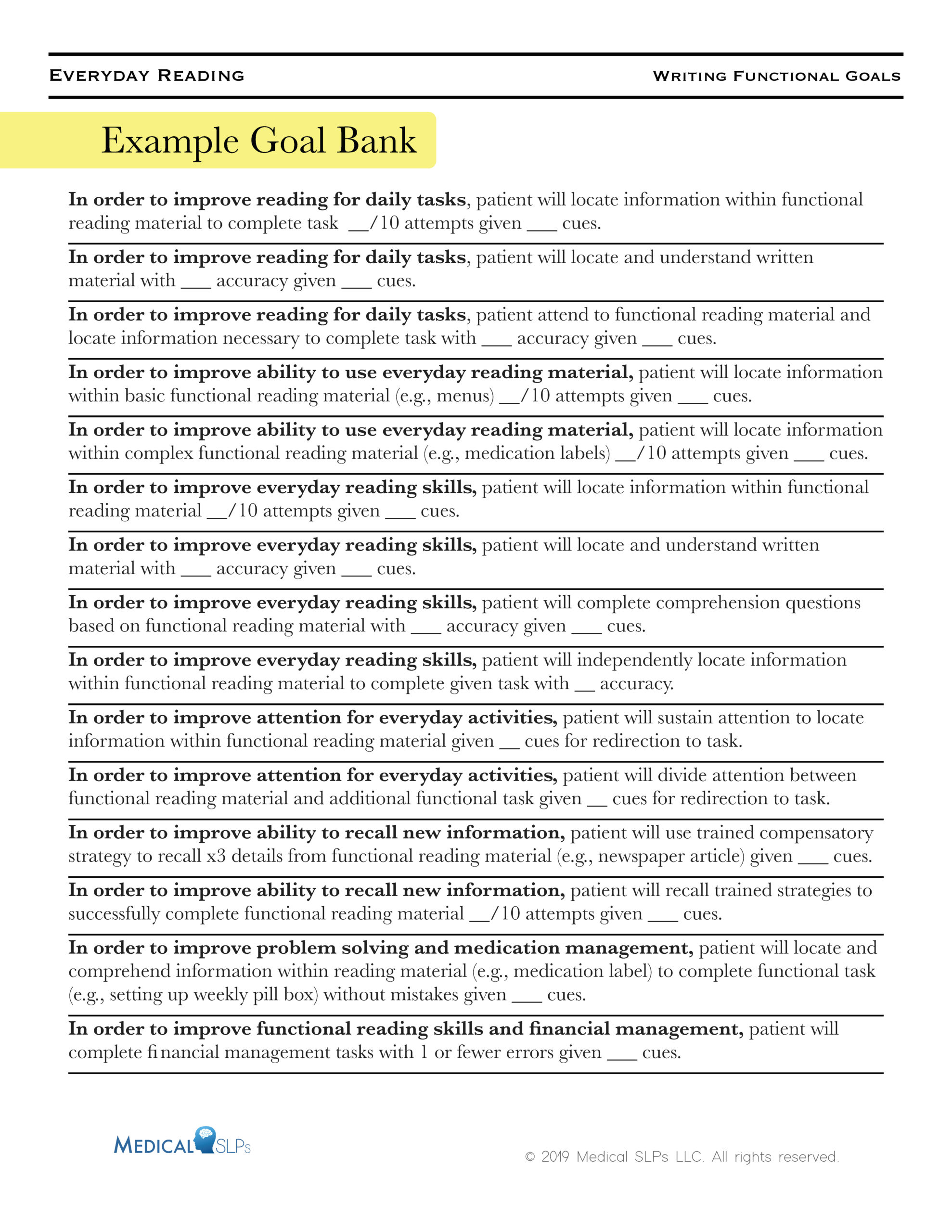 delayed recall - Medical SLPs