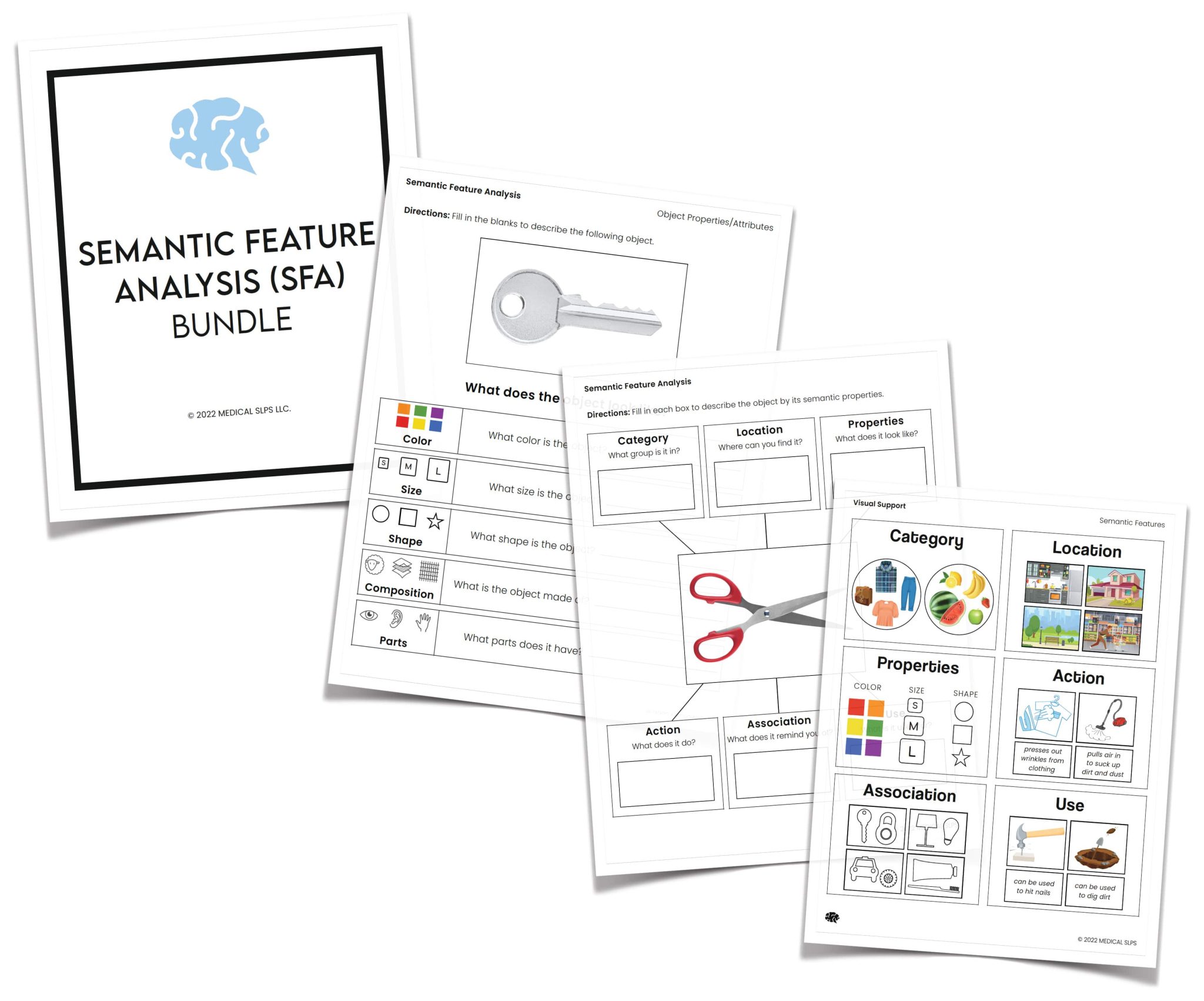 Semantic Feature Analysis (SFA) Bundle - Medical SLPs