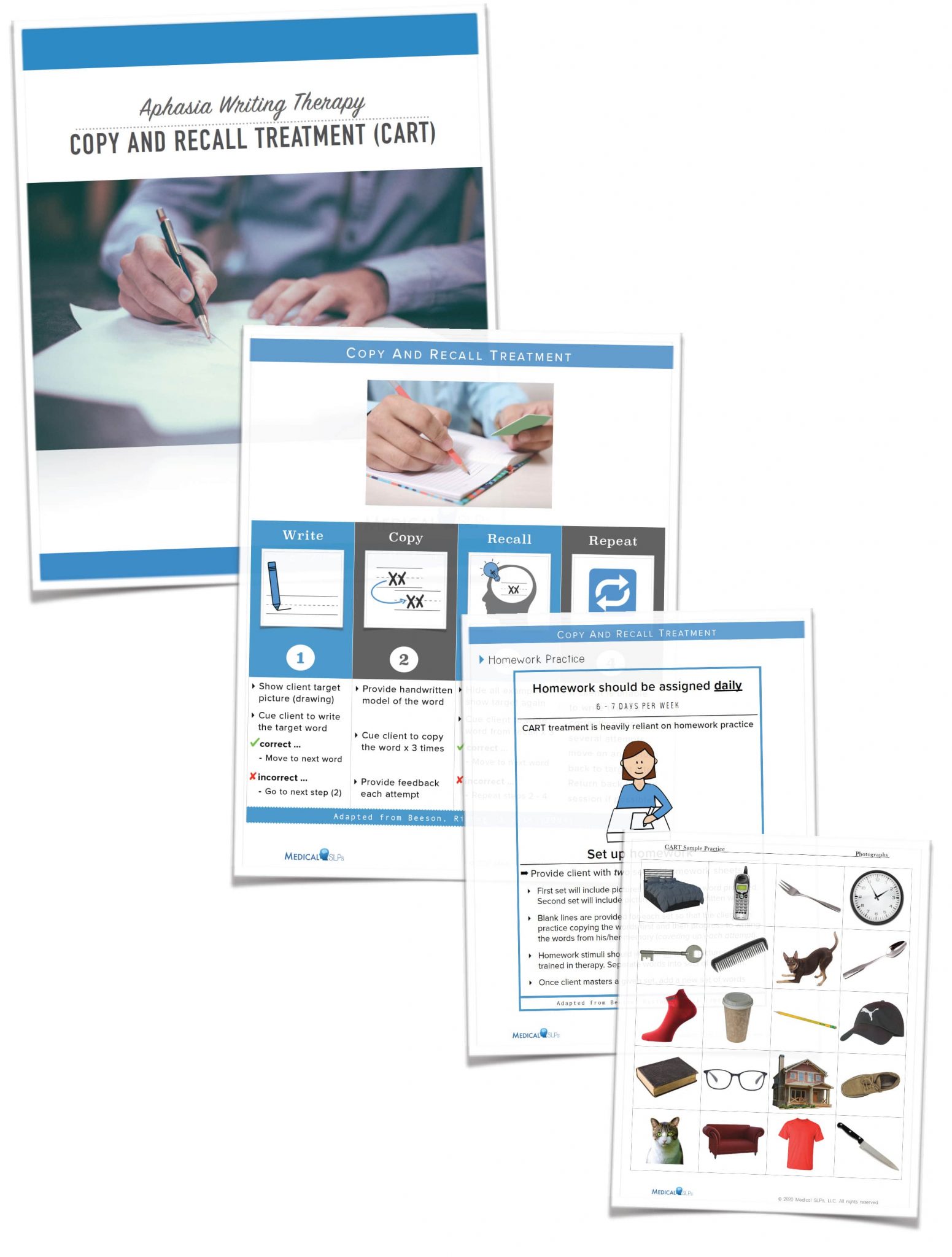 Copy And Recall Treatment (CART) Worksheets - Medical SLPs