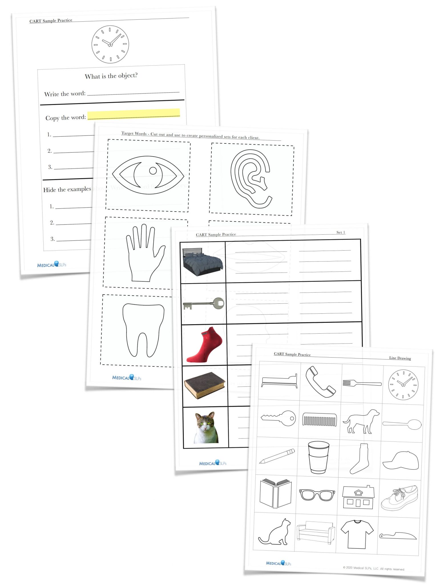Copy And Recall Treatment (CART) Worksheets - Medical SLPs
