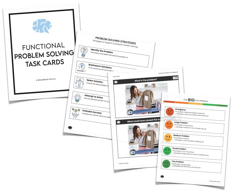 Problem Solving Speech Therapy Materials - Medical SLPs