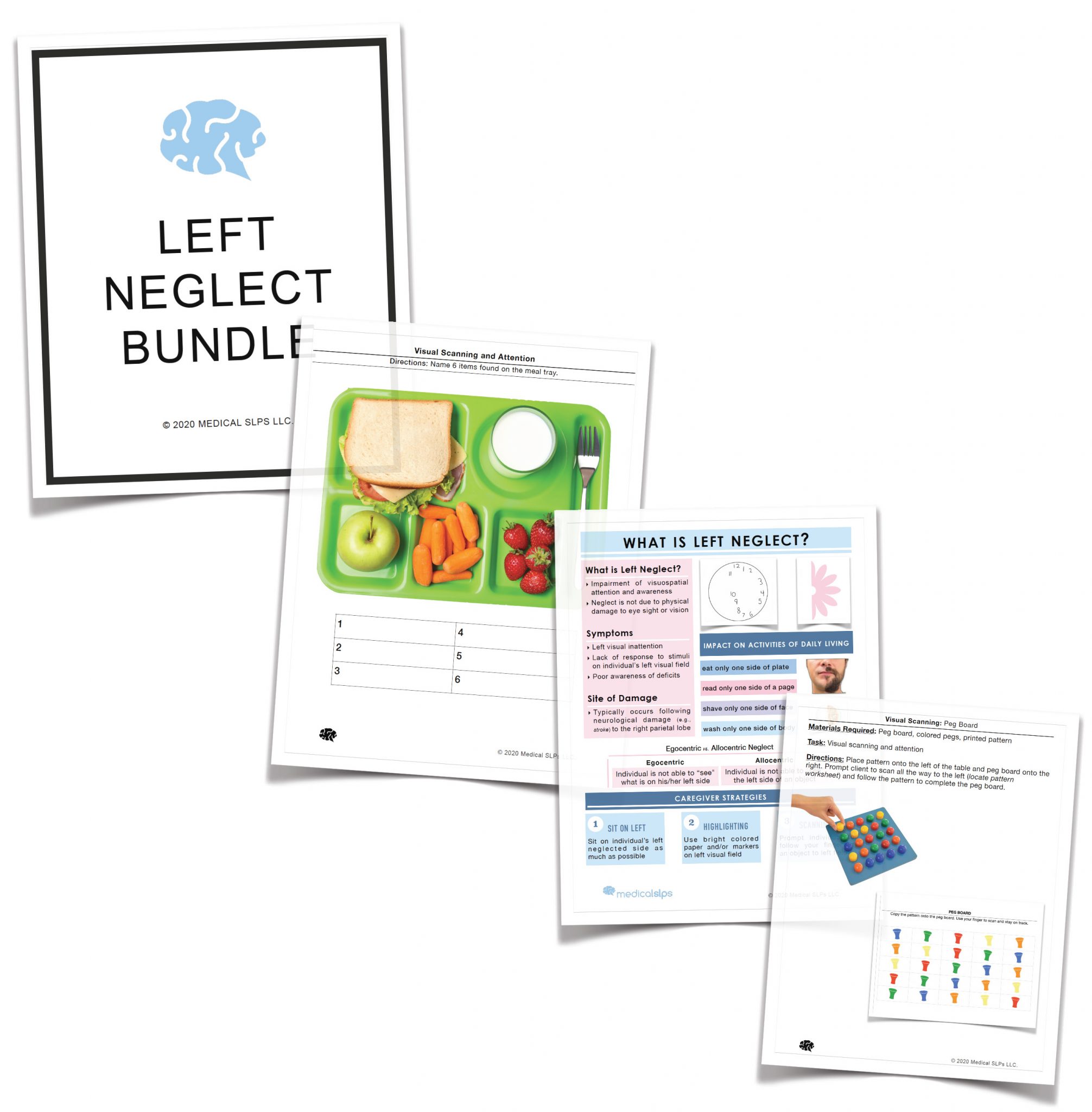 Left Neglect Bundle - Medical SLPs
