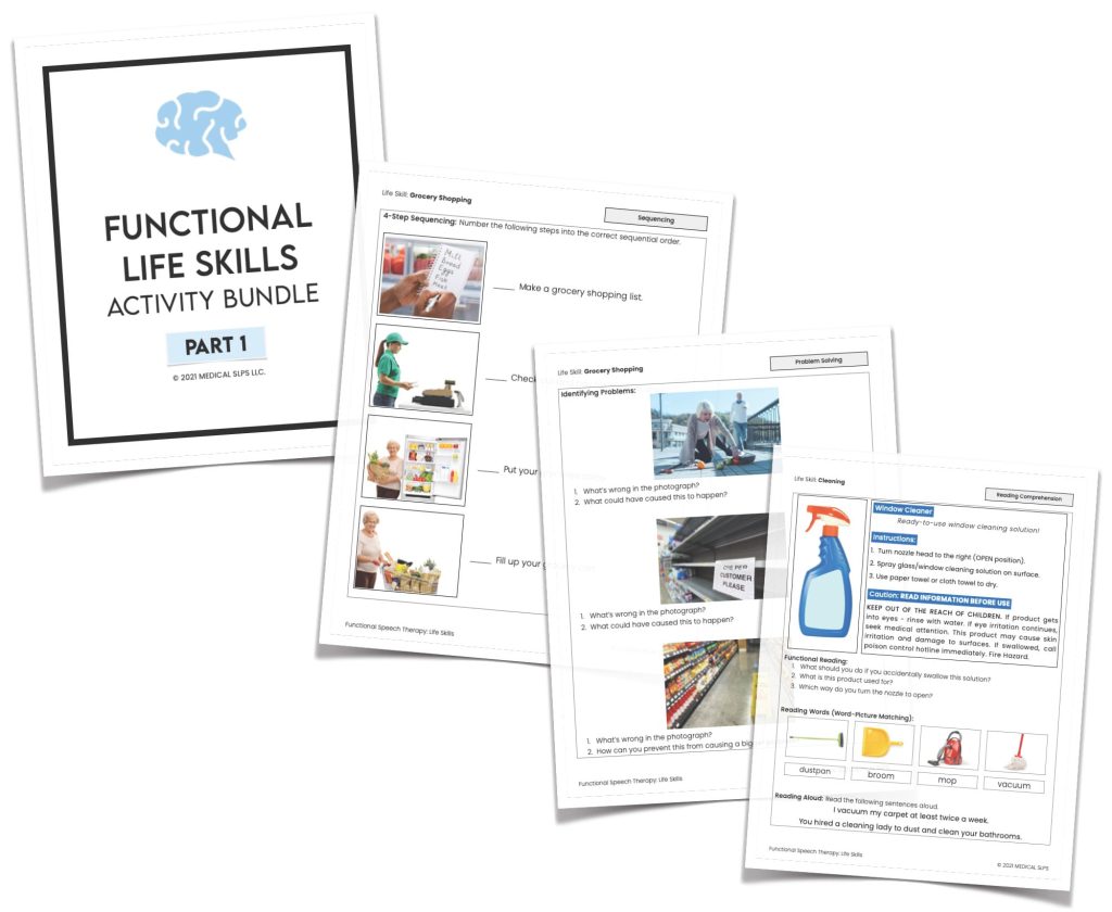 Speech Therapy Materials for Adults