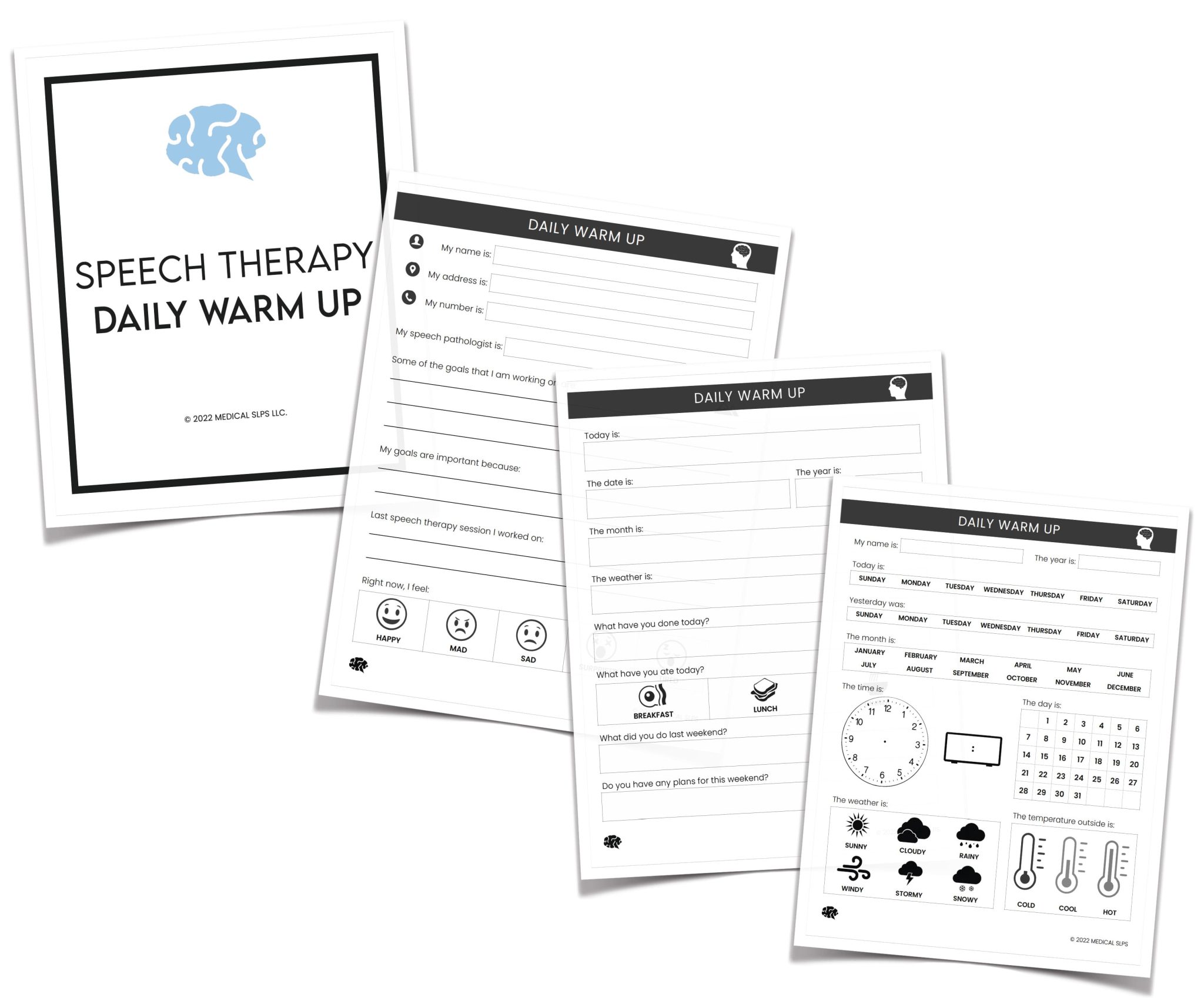 Speech Therapy Daily Warm Up - Medical SLPs